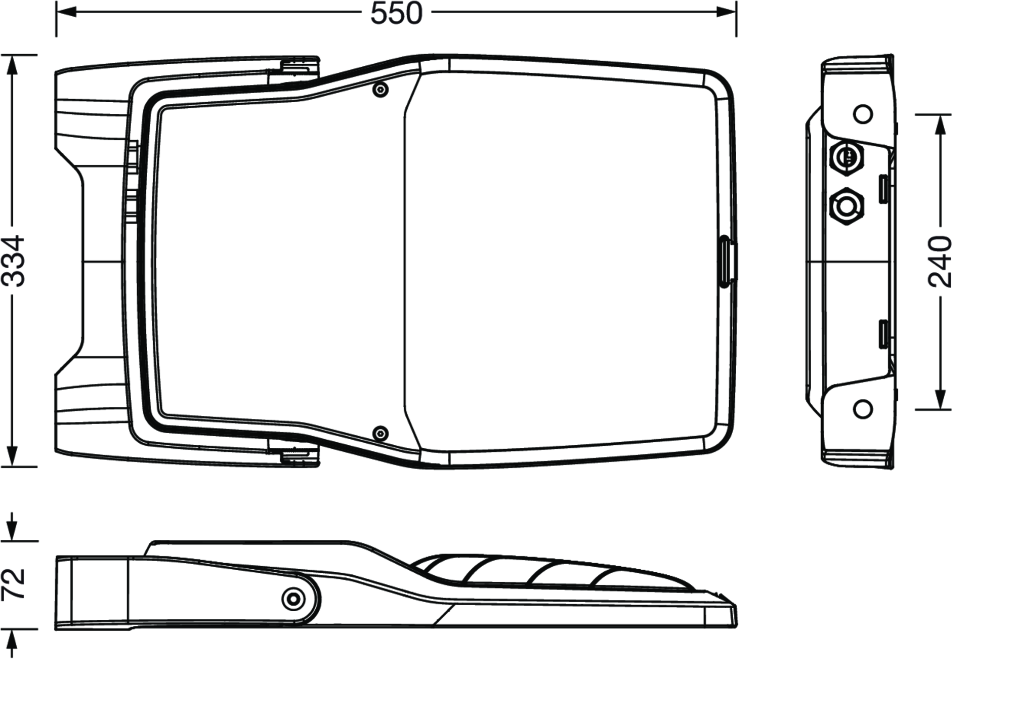 Floodlight FL 21 iQ mini, PL61, direkt strahlend | SITECO