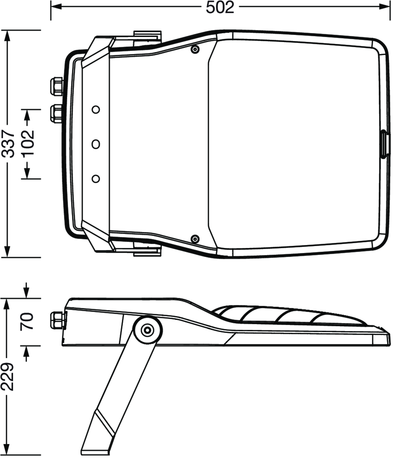 Floodlight FL 21 iQ mini, PL43, direkt strahlend | SITECO