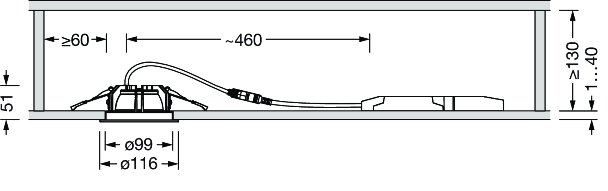 Lunis 21 M, extremely wide distribution, opal cover, DALI 2, Multilumen ...